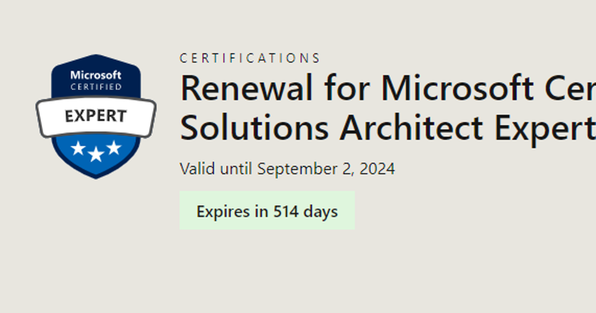 When Can I Finally Renew My Microsoft Certification — Daily DevOps & .NET
